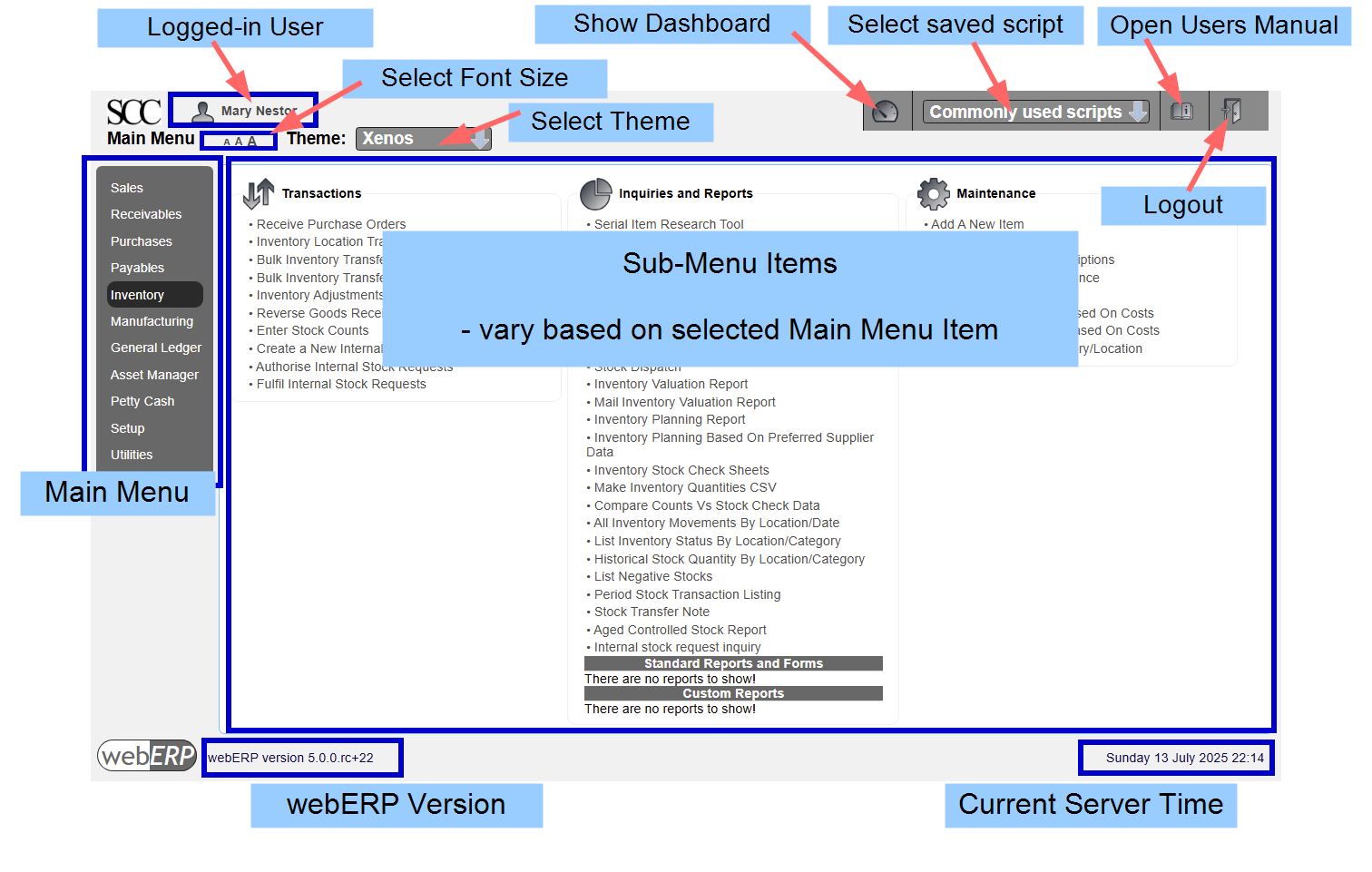 Chapter 1 – Getting Started – Working with webERP